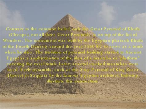 The Great Pyramid Of Giza Facts