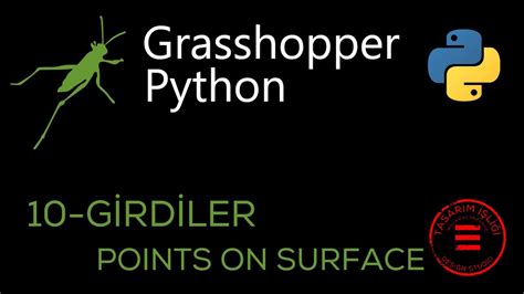 grasshopper python ghpython girdiler pointsonsurface youtube