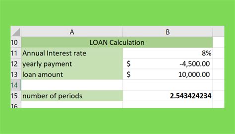 how to use nper function in excel sheetaki