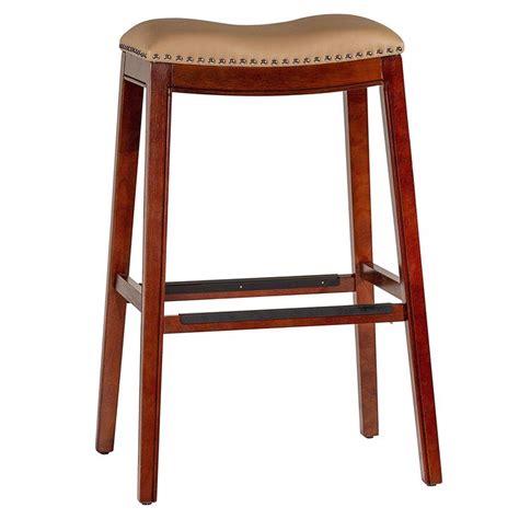 Dty Indoor Living Durango Bonded Leather Saddle Stool 30” Bar Stool