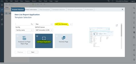 developing app with sap fiori elements list report page object page