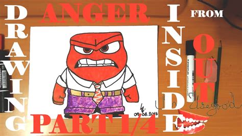 How To Draw Anger From Inside Out Step By Step Easy For Beginners And
