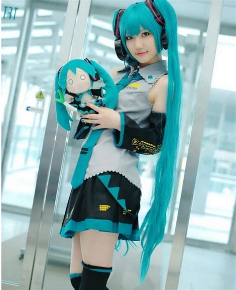 Full Set Vocaloid Cosplay Hatsune Miku Cosplay Costume Outfits Anime