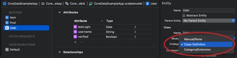 how to create nsmanagedobject subsclasses for core data entities in xcode