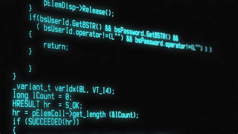java code animation loop black background blue… royalty free video