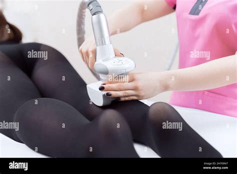 Master With Lpg Massage To Remove Cellulite From Body Woman For