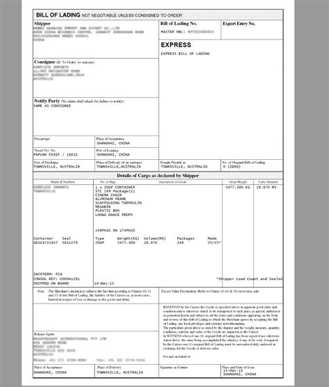 example of export and import document invoice template ideas