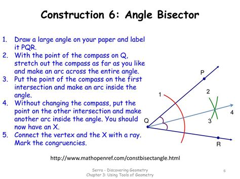 Ppt 3 4 Constructing Angle Bisectors Powerpoint Presentation Free