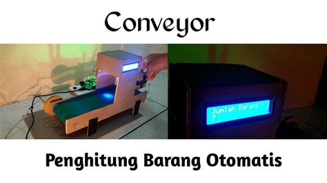 mini conveyor alat penghitung jumlah barang otomatis dengan