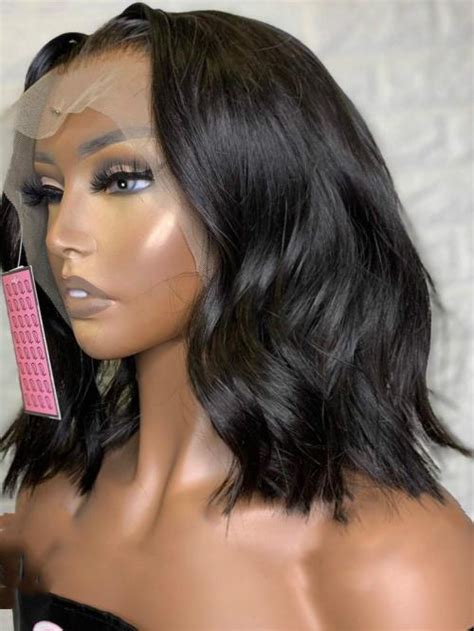 Clearance Sale 14 Inch 150 Density 1 Human Hair Full Lace Wig With