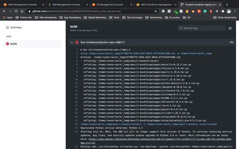 amazon web services deploy to aws s3 sync with github stack overflow