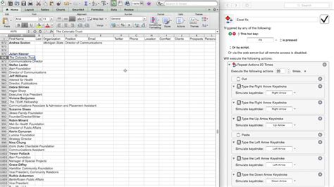 automating excel with keyboard maestro copy and paste in excel youtube