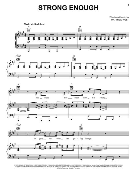 Strong Enough Sheet Music Direct