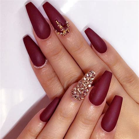 29 Burgundy Nails That You Will Fall In Love With Burgundy Matte