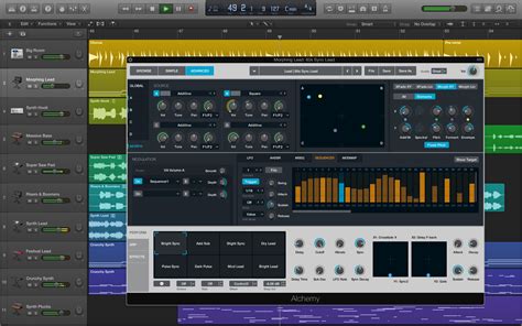 apple updates logic pro x music program with alchemy synth and support