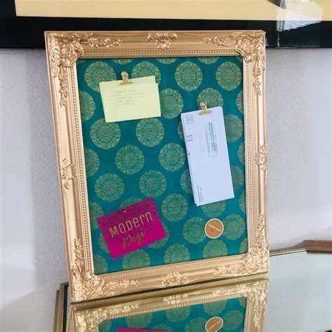 Framed Cork Board Etsy