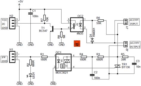 digital light dimmer circuit diagram