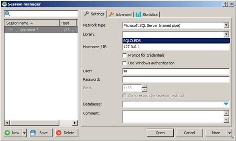 error connecting to sql server