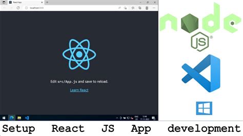 setup react js development environment on windows youtube