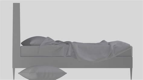 Messy Bed 3d Model 3d Printable Cgtrader
