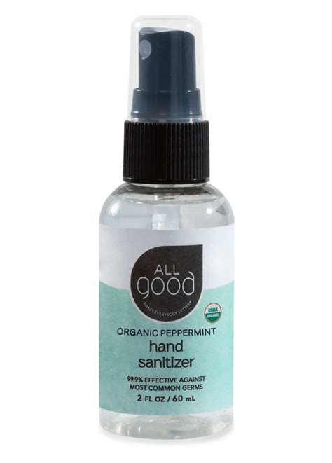 Organic Hand Sanitizer From All Good Gimme The Good Stuff