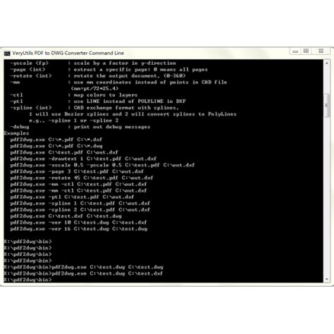 pdf to dwg converter command line batch converts pdf files to dwg and