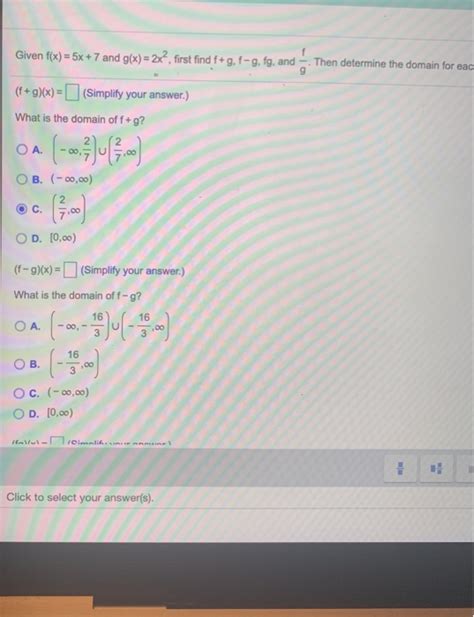 Solved Given F X 5x 7 And G X 2x First Find