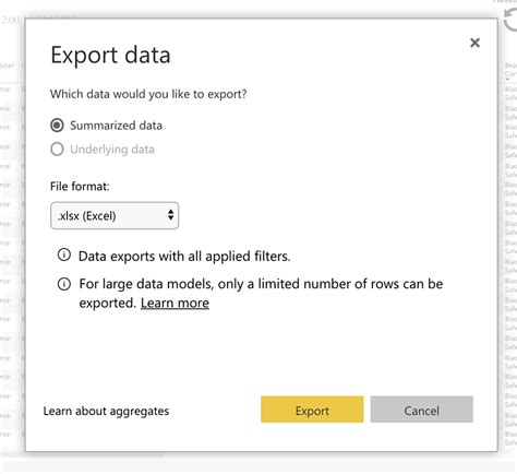 exporting data from blackline analytics