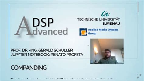 advanced digital signal processing using python 03 companding youtube