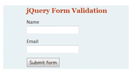 jquery validation tutorial for beginners with examples