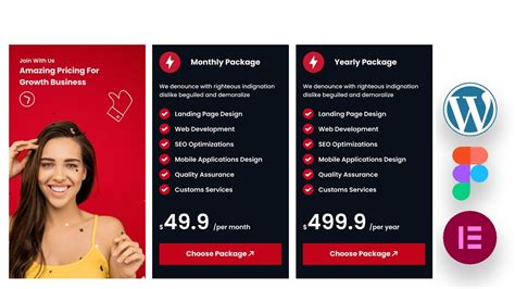 elementor pricing table using elementor flexbox container layout youtube