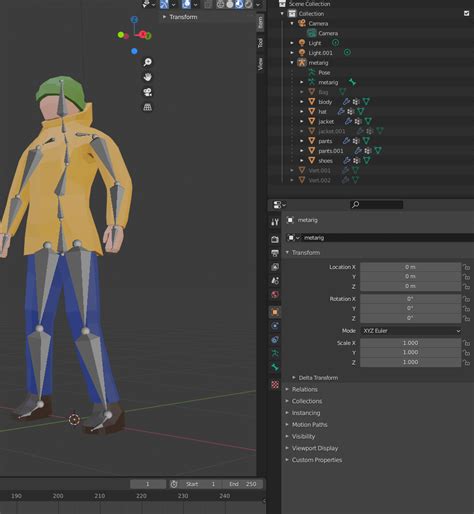 problems with importing bkender characters in unity animations not