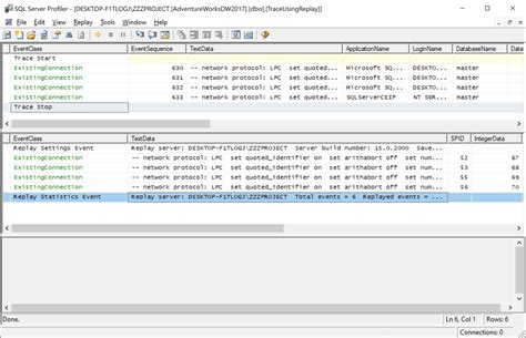 sql server profiler replay a trace table sql server profiler tutorial