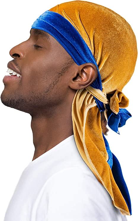 Velvet Durags For Men Women 360 Waves Designer Do Rag Headwraps