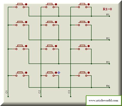 interfacing of keypad with 8051 microcontroller aticleworld
