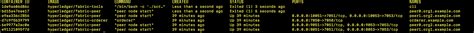 hyperledger docker container is not running even