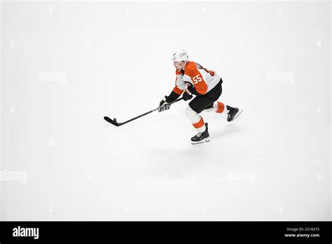 Philadelphia Flyers Defenseman Rasmus Ristolainen 55 Controls The