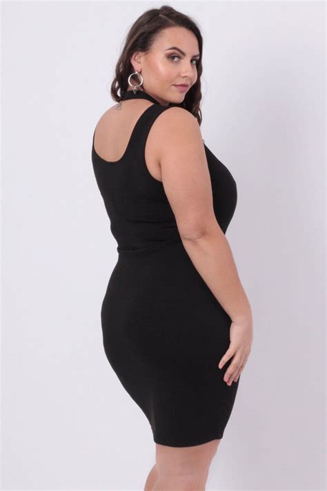 Vestido Ajustado Negro Vestir Negro Mono De Un Hombro Talla Grande