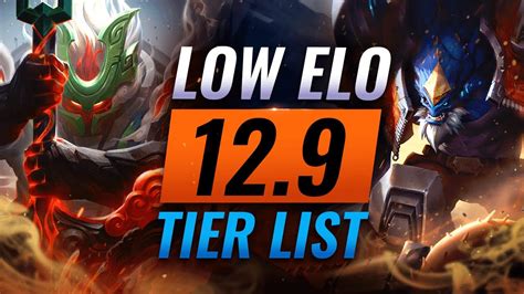 Low Elo Patch 12 9 Tier List Cc Is Op League Of Legends Win Big Sports