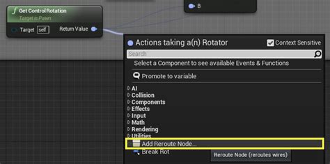 connecting nodes in unreal engine unreal engine 5 0 documentation