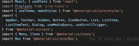 reactjs material ui box component import order and style