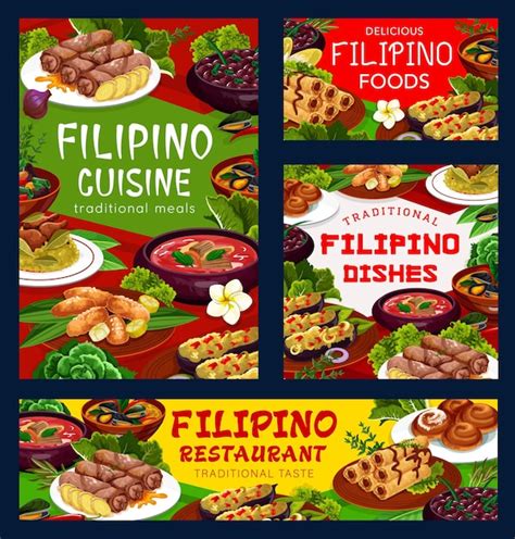 Premium Vector Filipino Cuisine Asian Food Vector