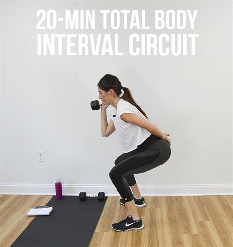 20 Minute Total Body Circuit Workout With Dumbbells