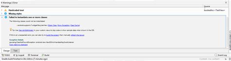 android the following classes cannot instantiate recycler view