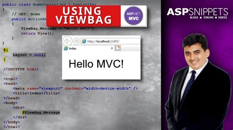 using viewbag in asp mvc youtube