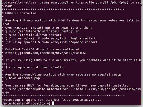 how to set up lemh linux nginx mariadb hhvm stack in ubuntu server