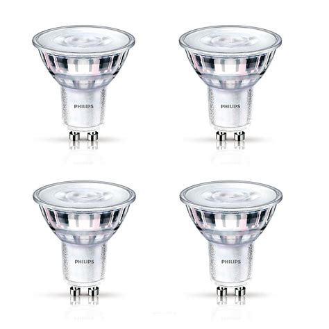 Led 50w Gu10 Glass Bright White 3000k Case Of 4 Bulbs Energy Star®