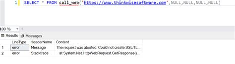call web returns the request was aborted could not create ssl tls
