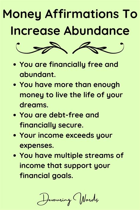 Affirmations For Money How To Attract Abundance