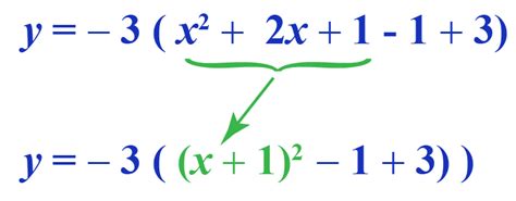 standard form to vertex form definitions facts and solved examples